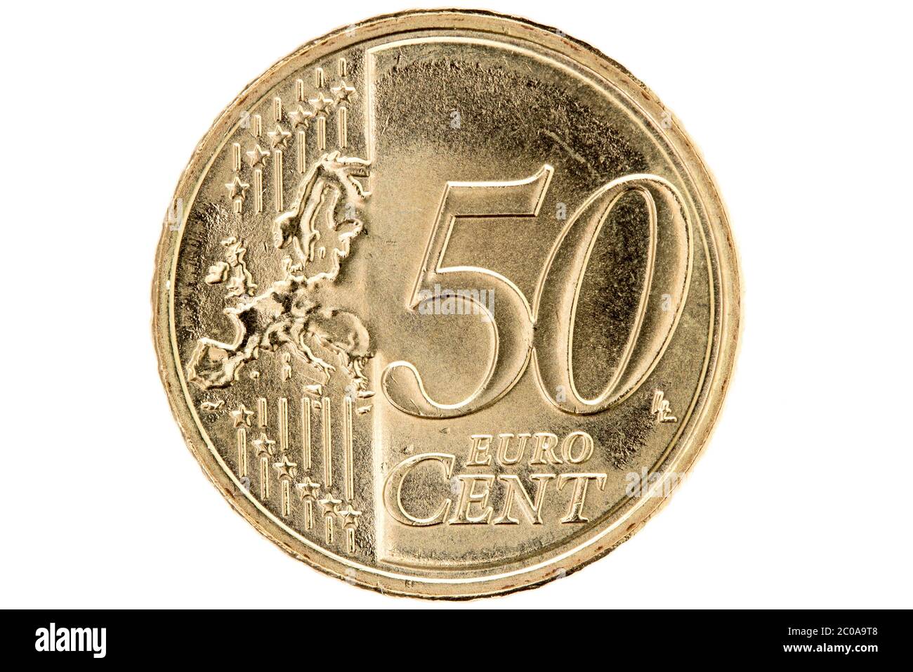 50 euro cent coin Cut Out Stock Images & Pictures - Alamy