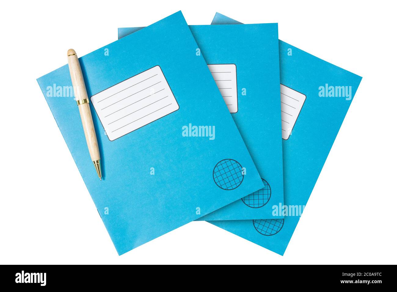 Three exercise books Stock Photo - Alamy