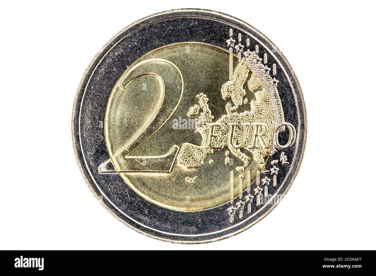 Two Euros Coin Stock Photo - Alamy