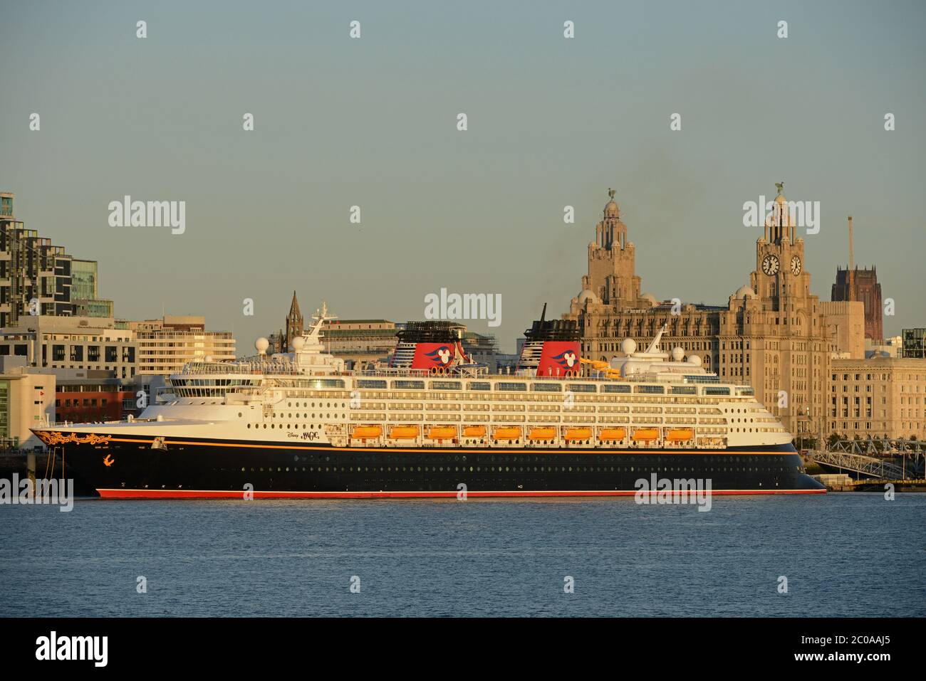 Disney cruise Lines' ship DISNEY MAGIC berthed at Liverpool's ...