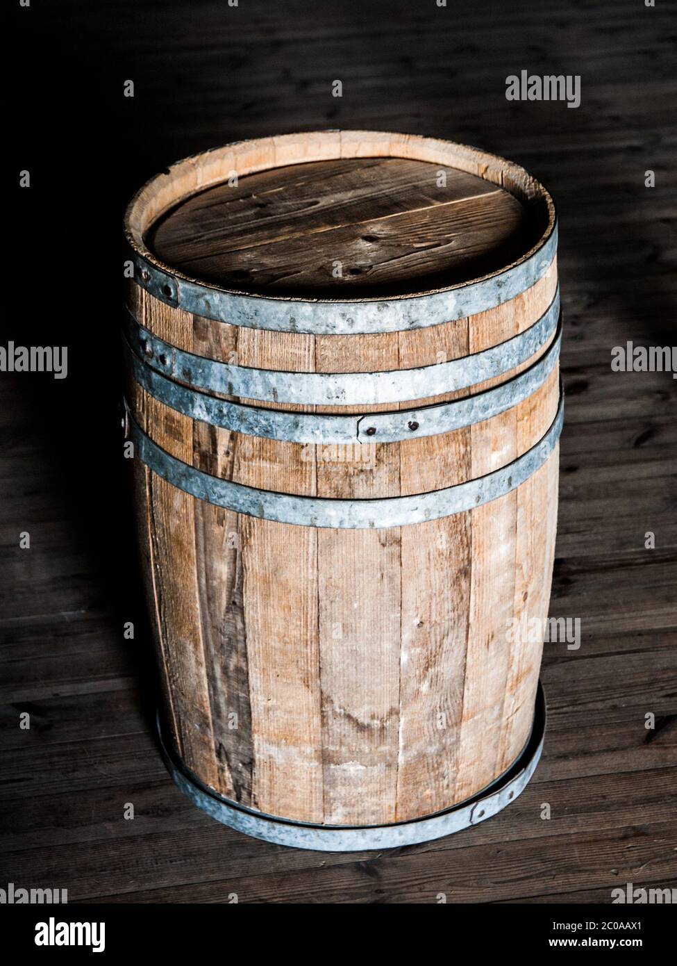 Old whiskey barrel hi-res stock photography and images - Alamy