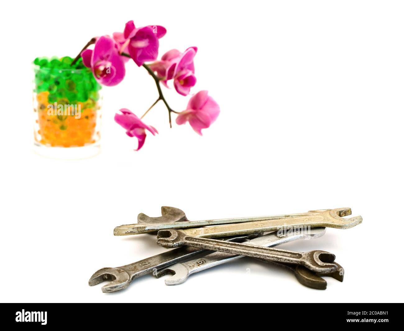 Spanners wrench Cut Out Stock Images & Pictures - Alamy
