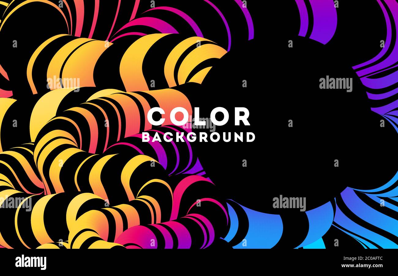 Modern abstract design background Rainbow Flow motion Stock Vector ...
