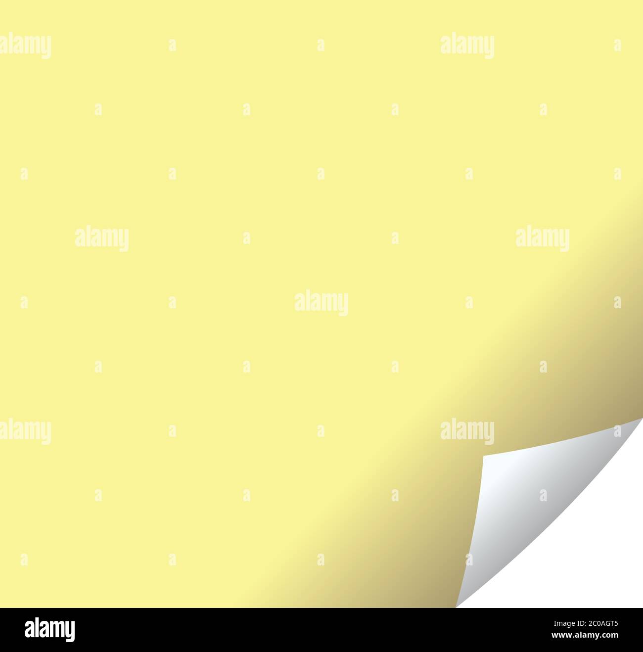 yellow paper sheet note isolated icon vector illustration design Stock ...