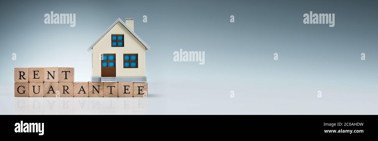 Home Rent Guarantee. House Money And Property Loan Stock Photo - Alamy