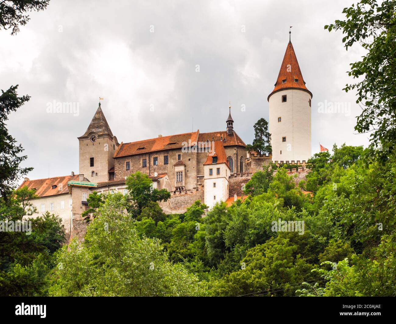 Krivoklat Castle. Medieval royal castle in Central Bohemia, Czech ...