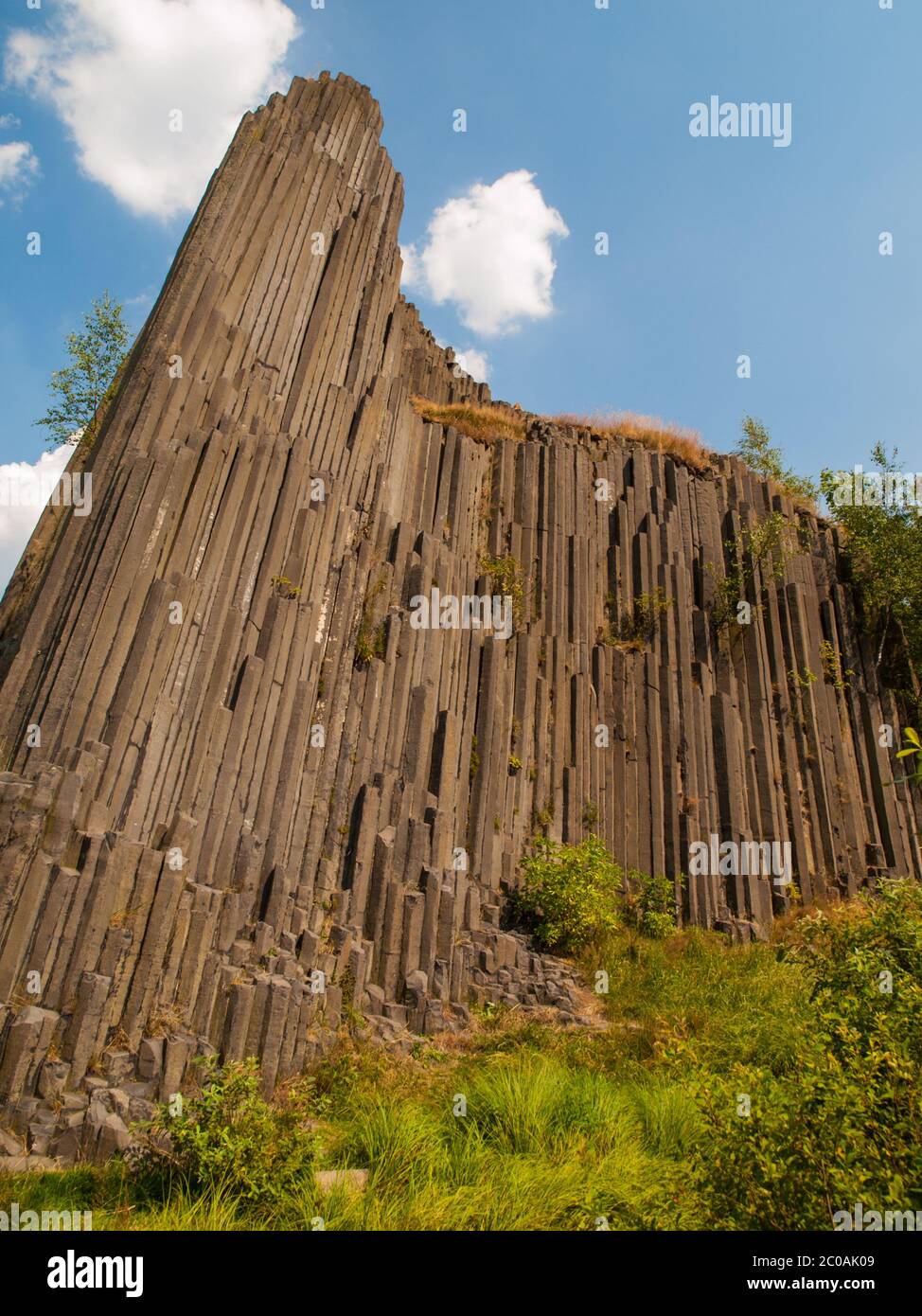 Basalt organ pipes of Panska skala (Czech Republic Stock Photo - Alamy
