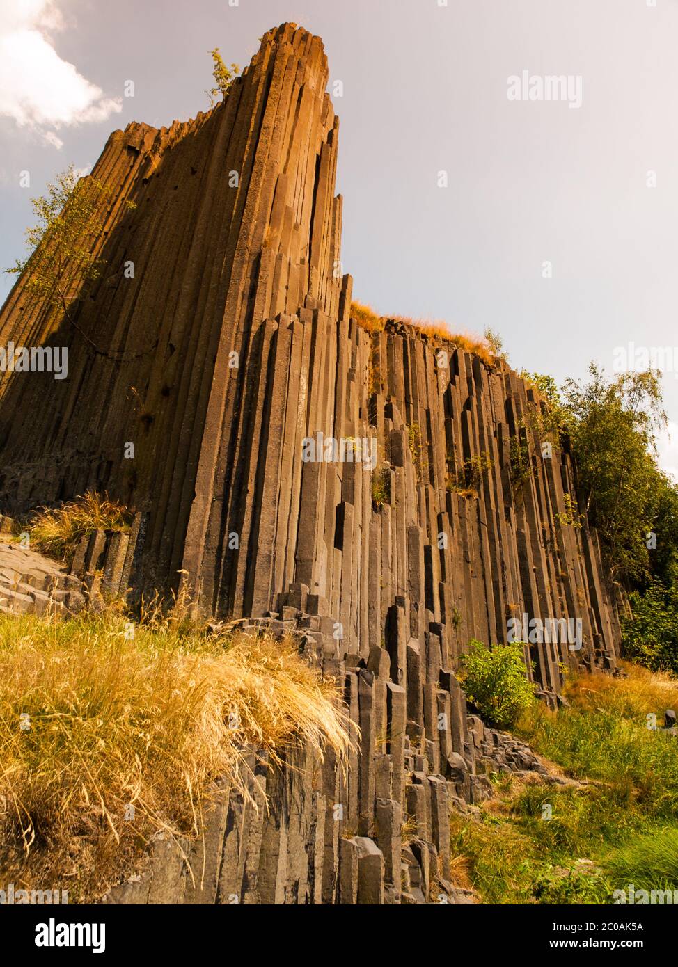 Basalt organ pipes of Panska skala (Czech Republic Stock Photo - Alamy