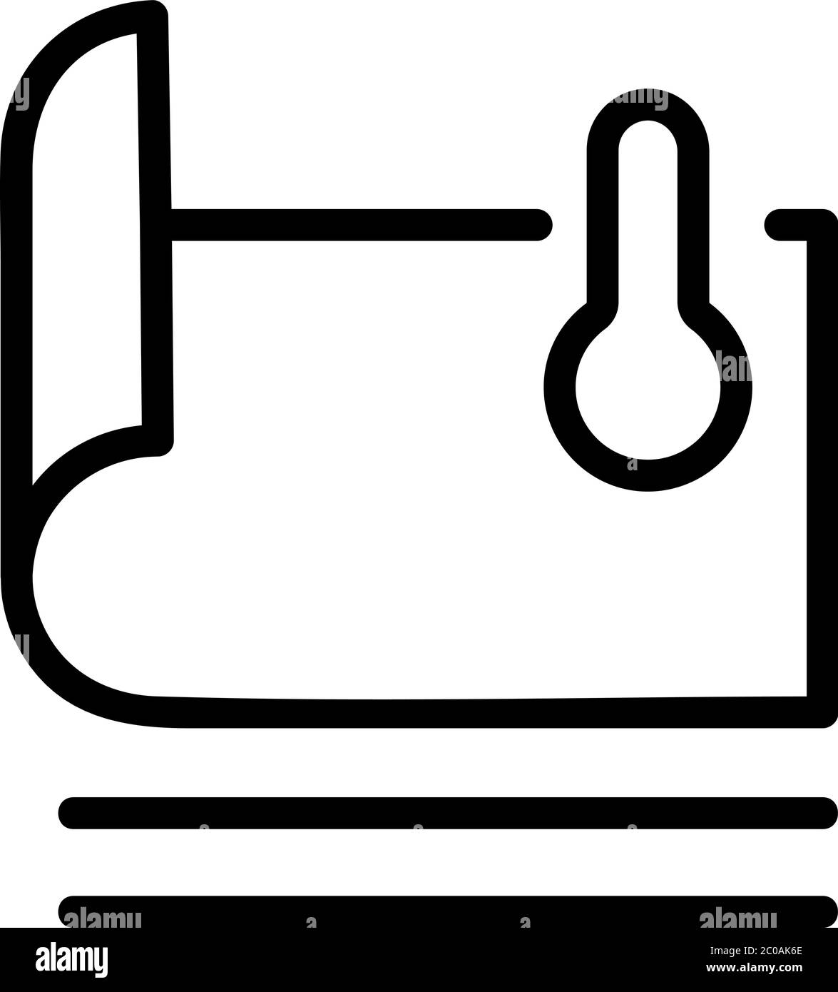 heating laminate panel icon vector outline illustration Stock Vector ...