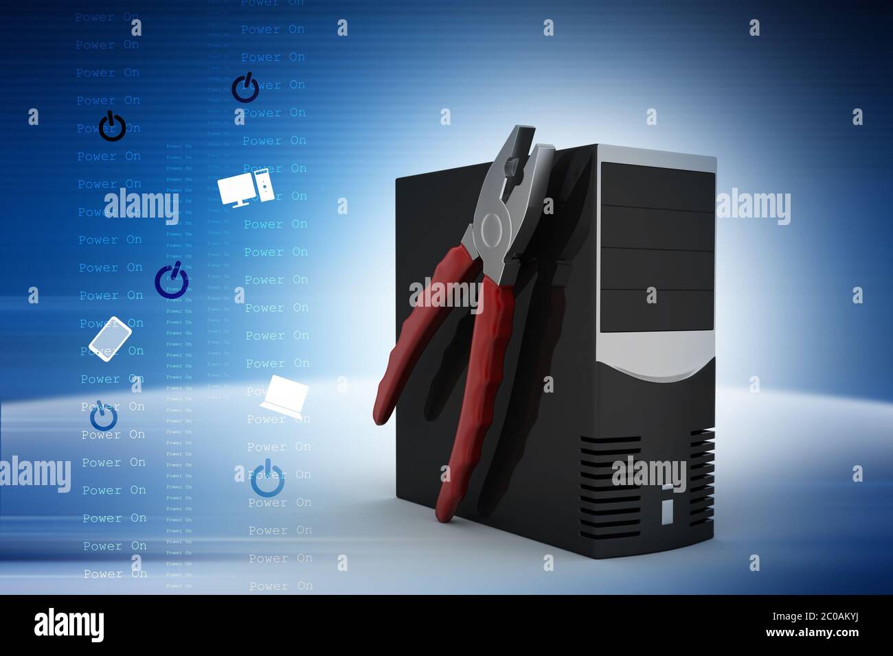 computer repair service concept Stock Photo - Alamy