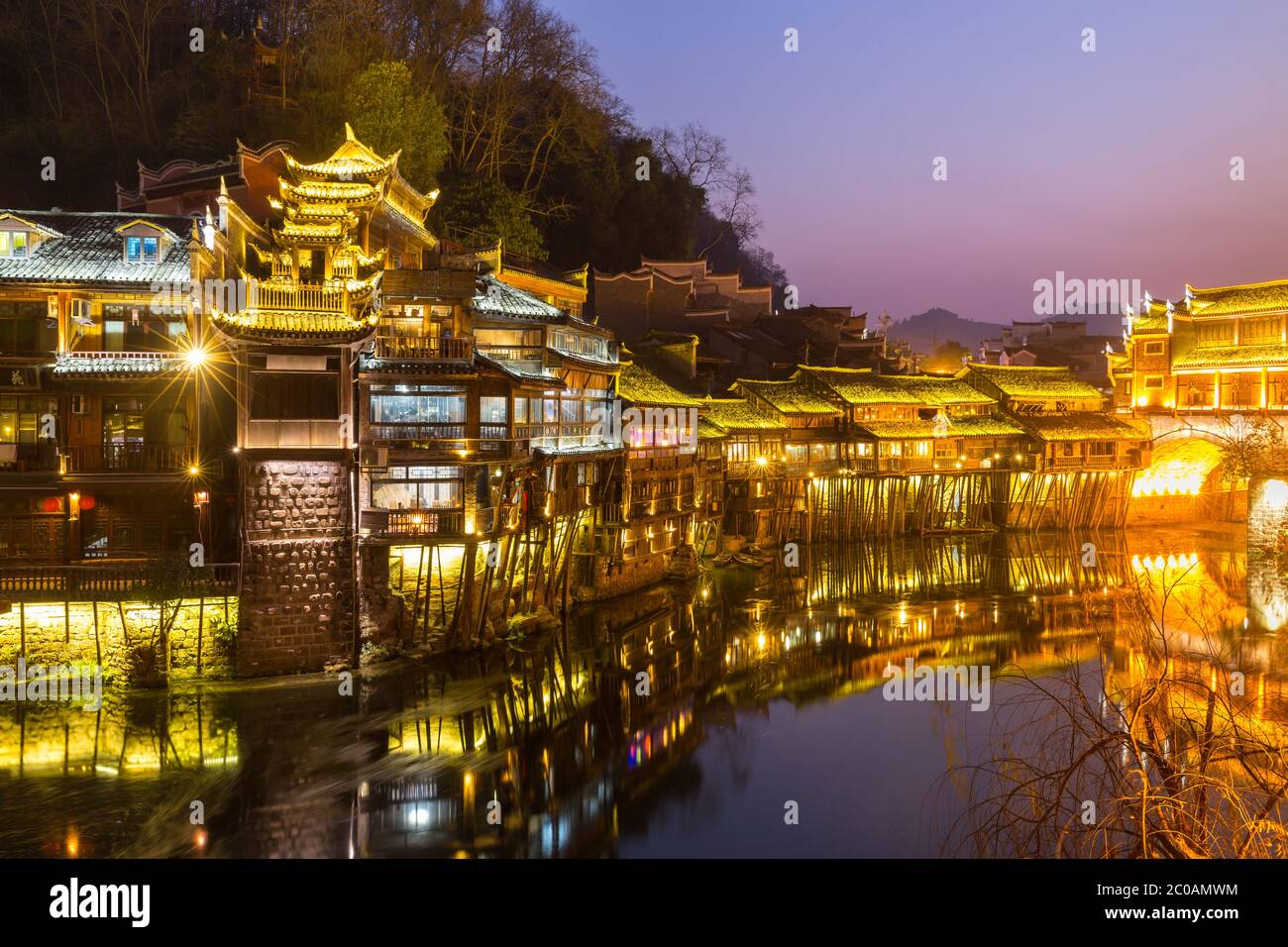 Fenghuang ancient town China Stock Photo - Alamy