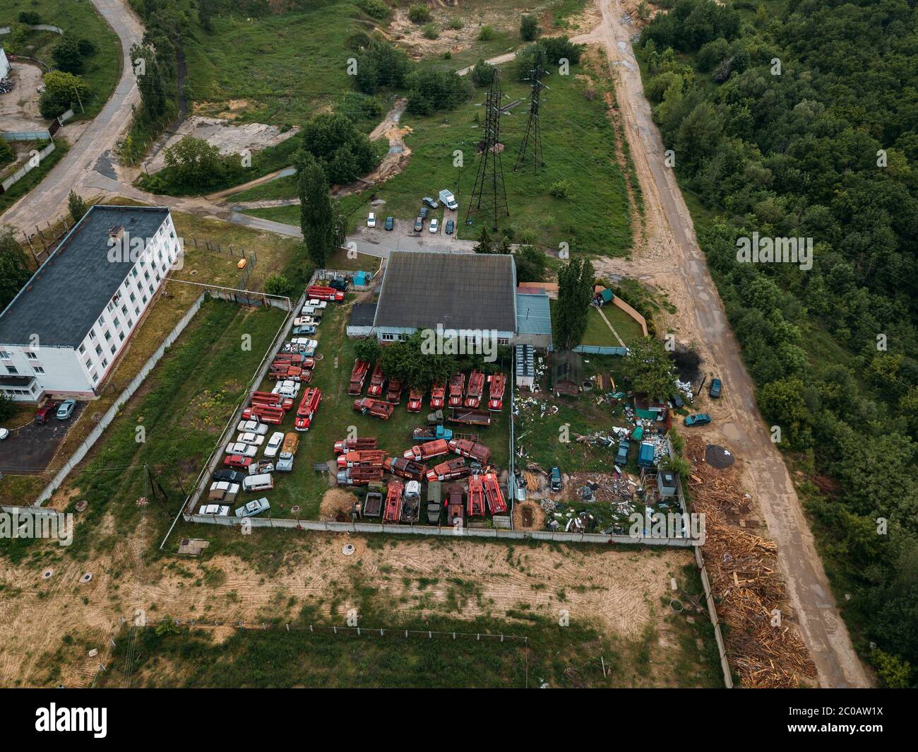 Broken fire truck hi-res stock photography and images - Alamy