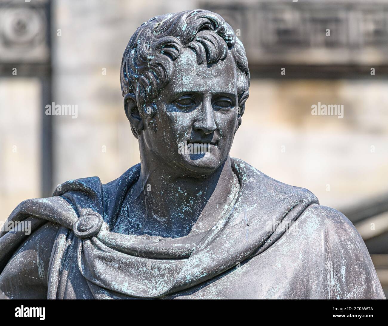 Thu 11 June 2020. Edinburgh, Scotland. The statue of John Hope, 4th ...
