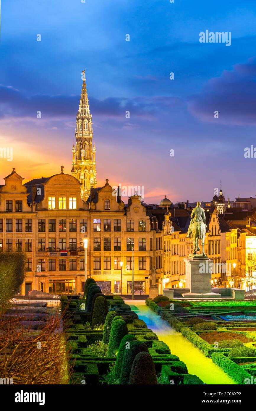 Brussels Cityscape Belgium Stock Photo - Alamy