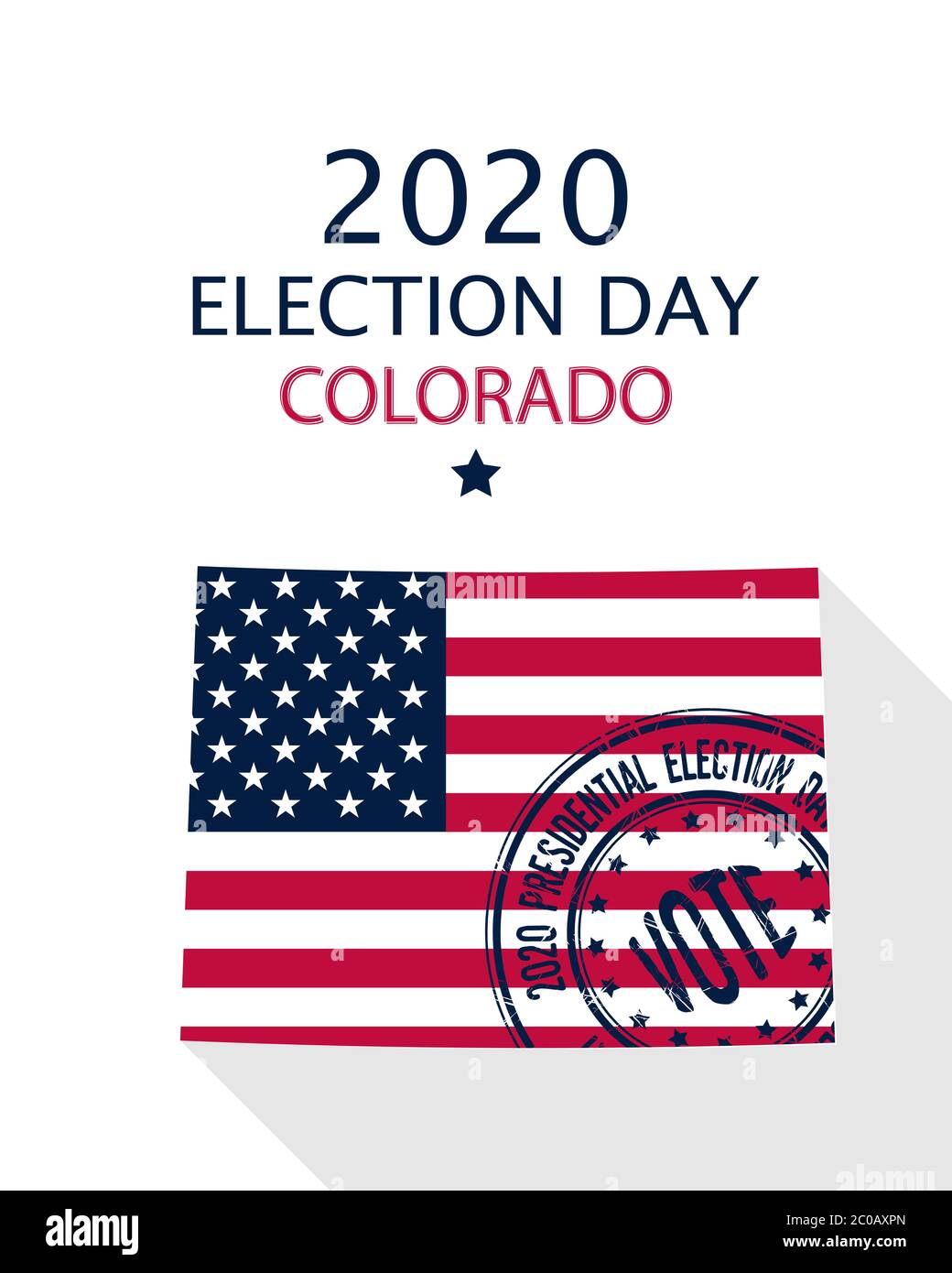 Colorado flag vector vectors hi-res stock photography and images - Alamy