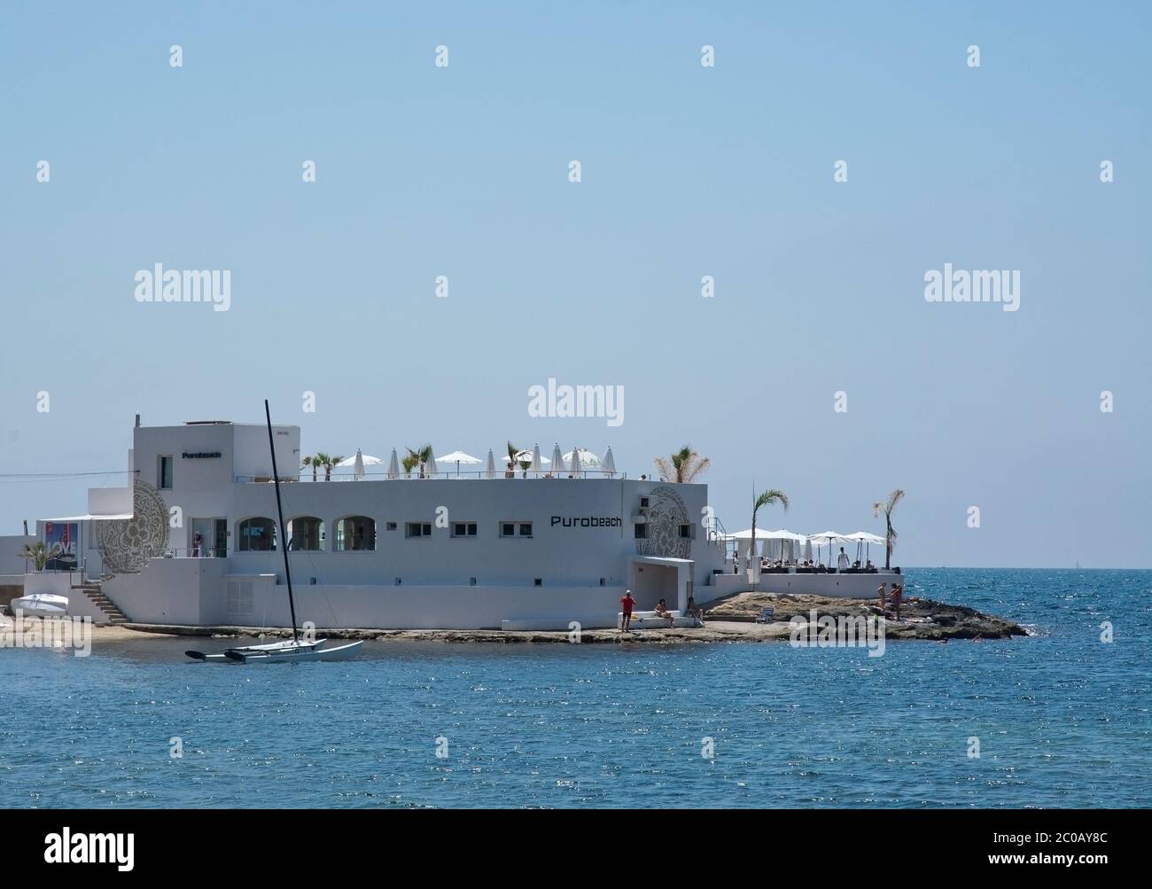 Puro beach popular exclusive beach club Stock Photo - Alamy