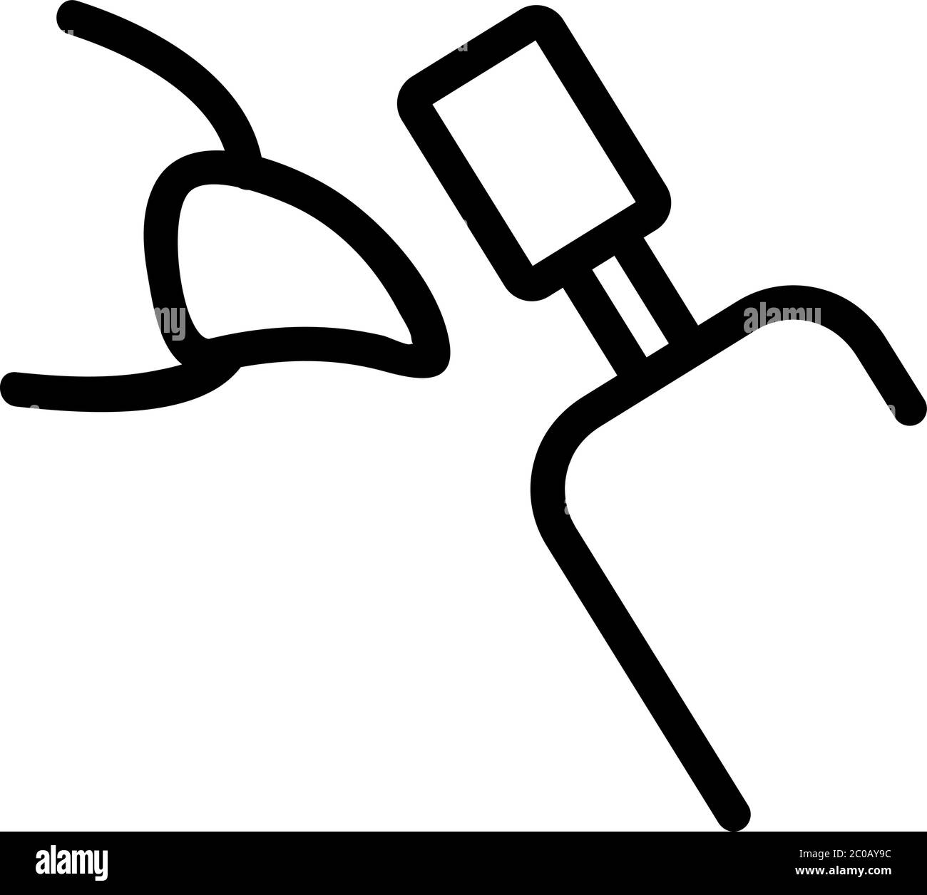 claw sharpening icon vector outline illustration Stock Vector Image ...