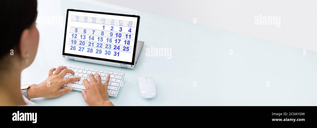 Panoramic calendar hi-res stock photography and images - Alamy