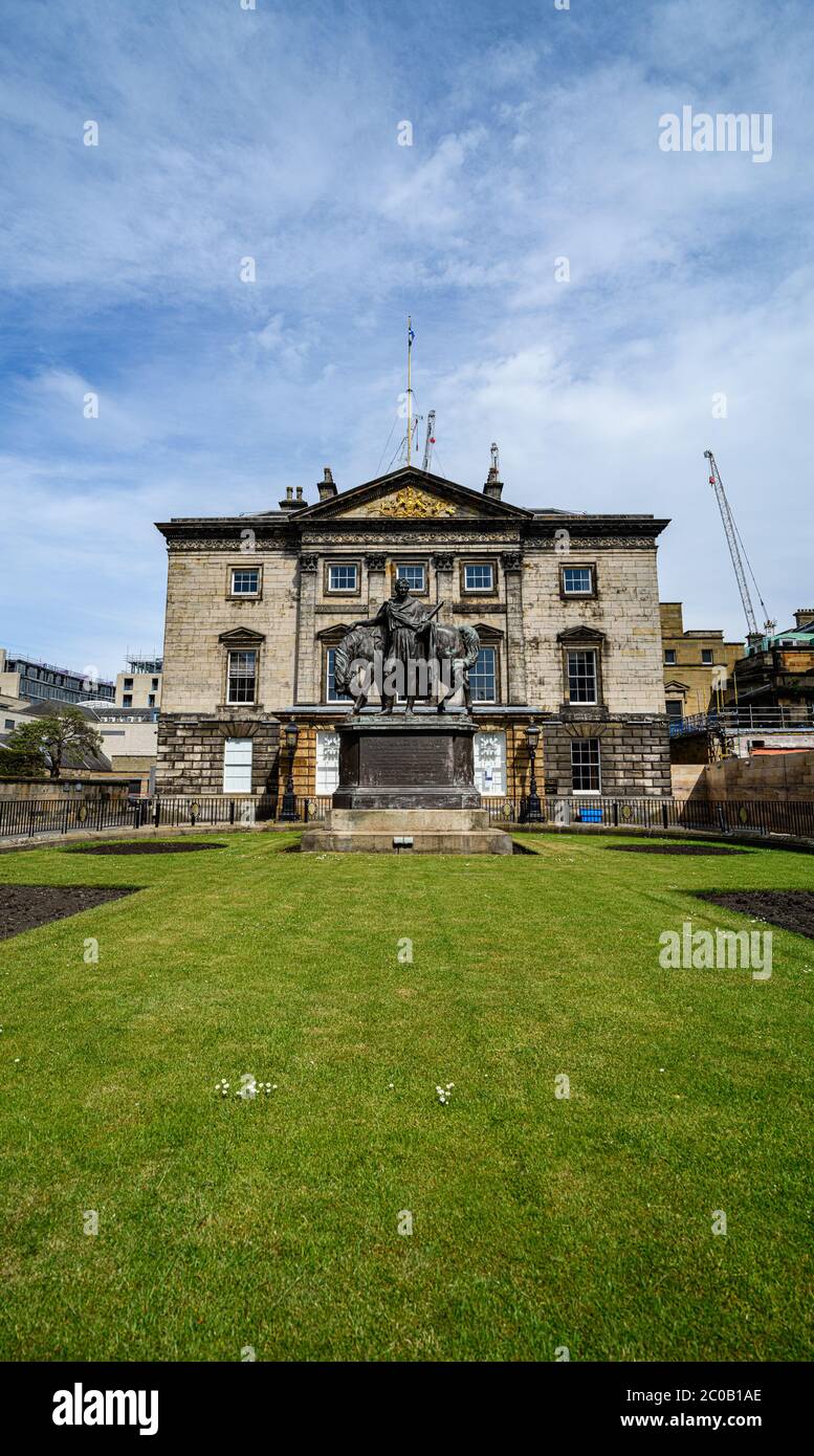 Thu 11 June 2020. Edinburgh, Scotland. The statue of John Hope, 4th ...