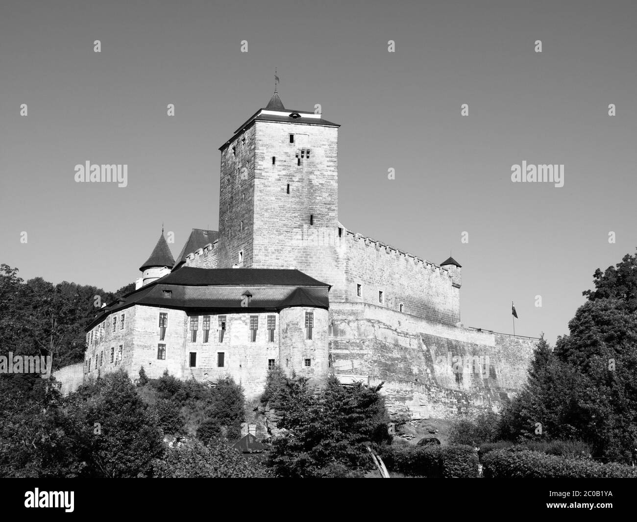 Historic kost castle in Black and White Stock Photos & Images - Alamy