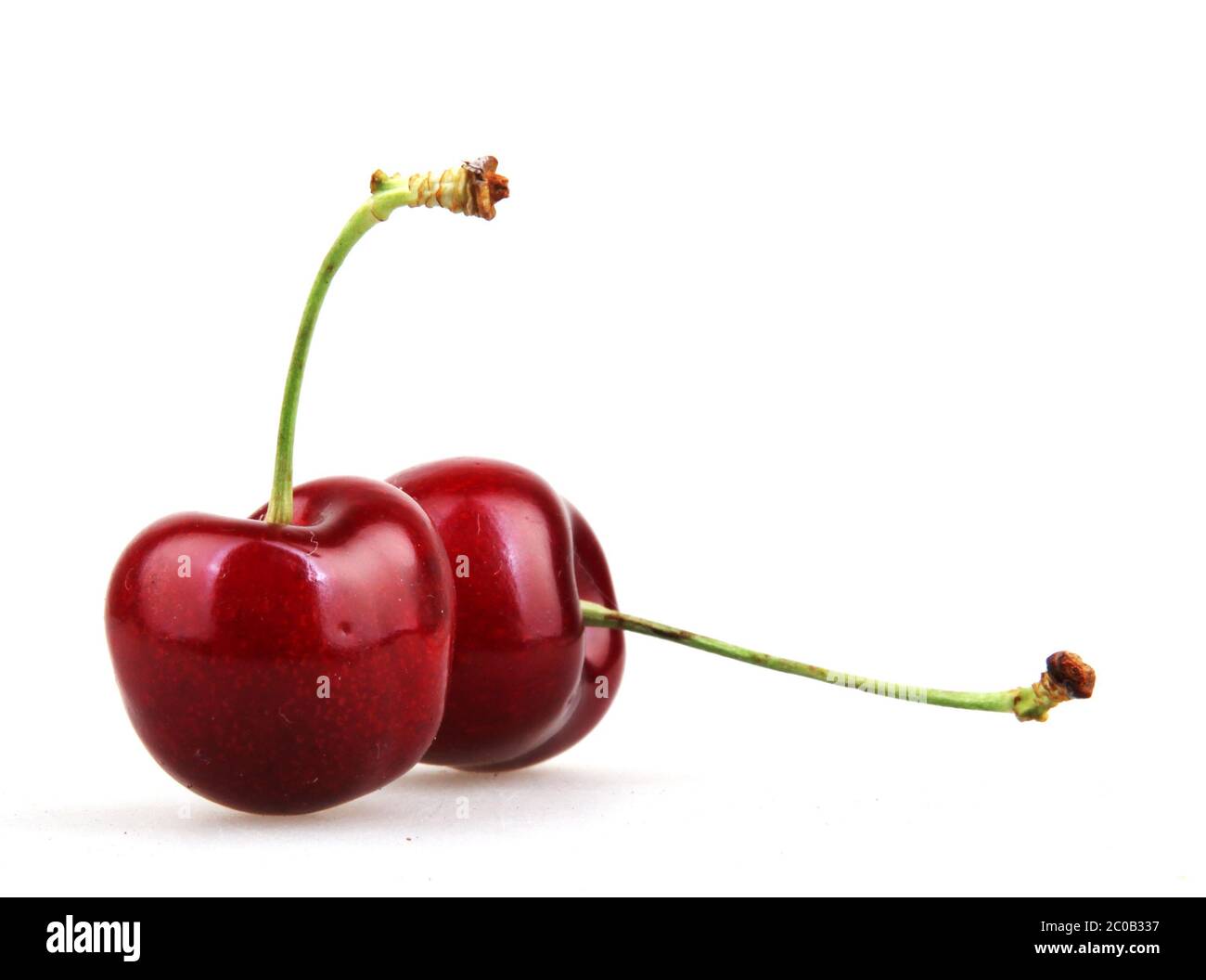 Cherry isolated on white background Stock Photo - Alamy