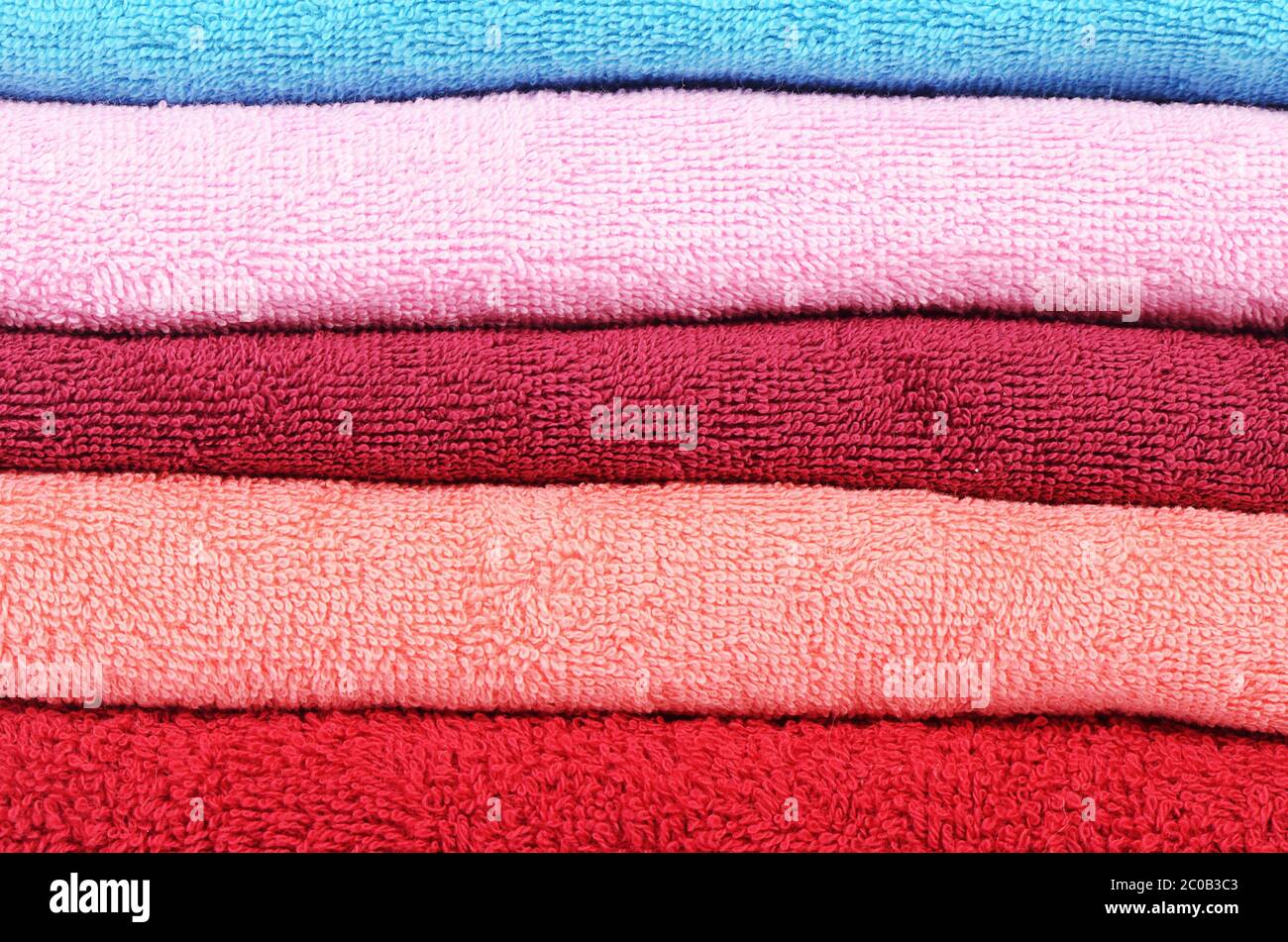 The bath towel as a background Stock Photo - Alamy
