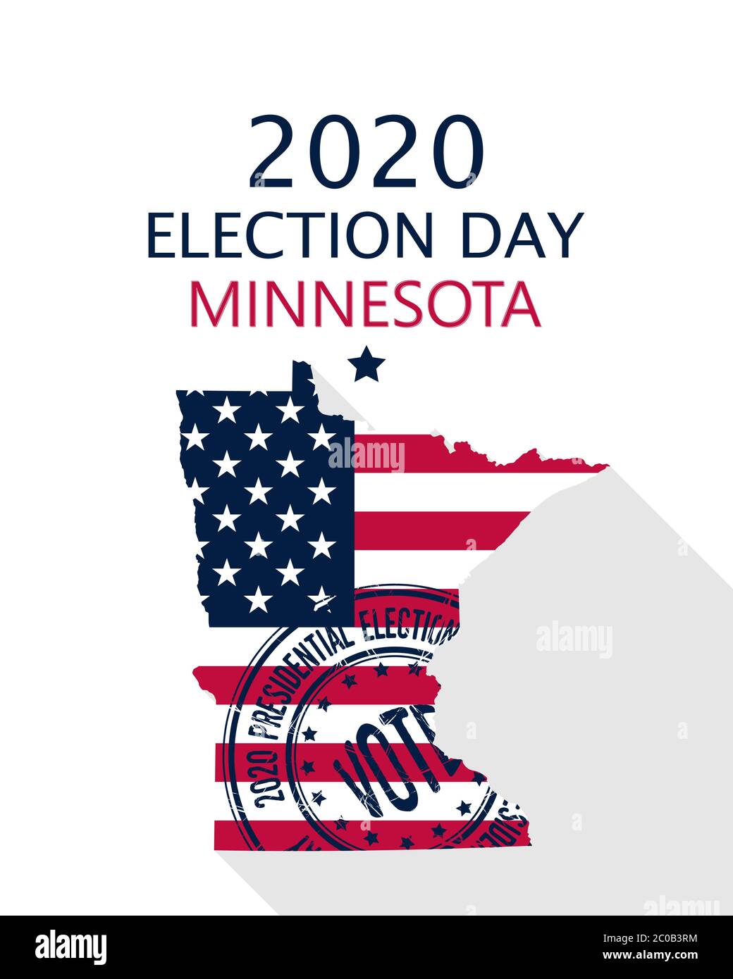 2020 United States of America Presidential Election Minnesota vector ...