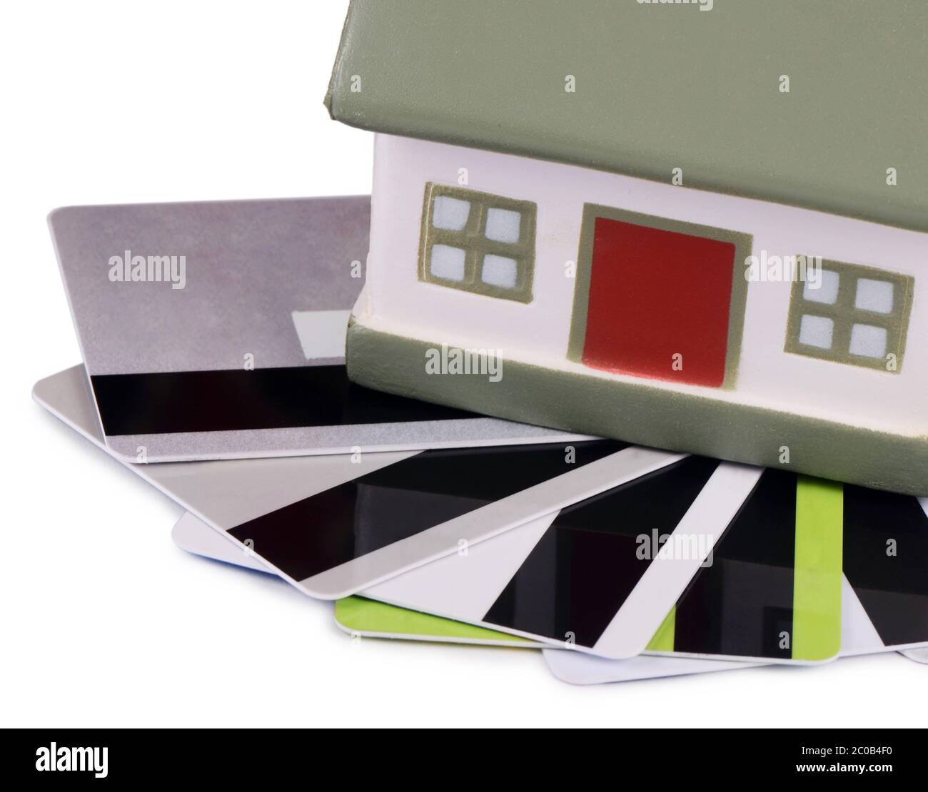 Plastic card isolated on white background Stock Photo - Alamy