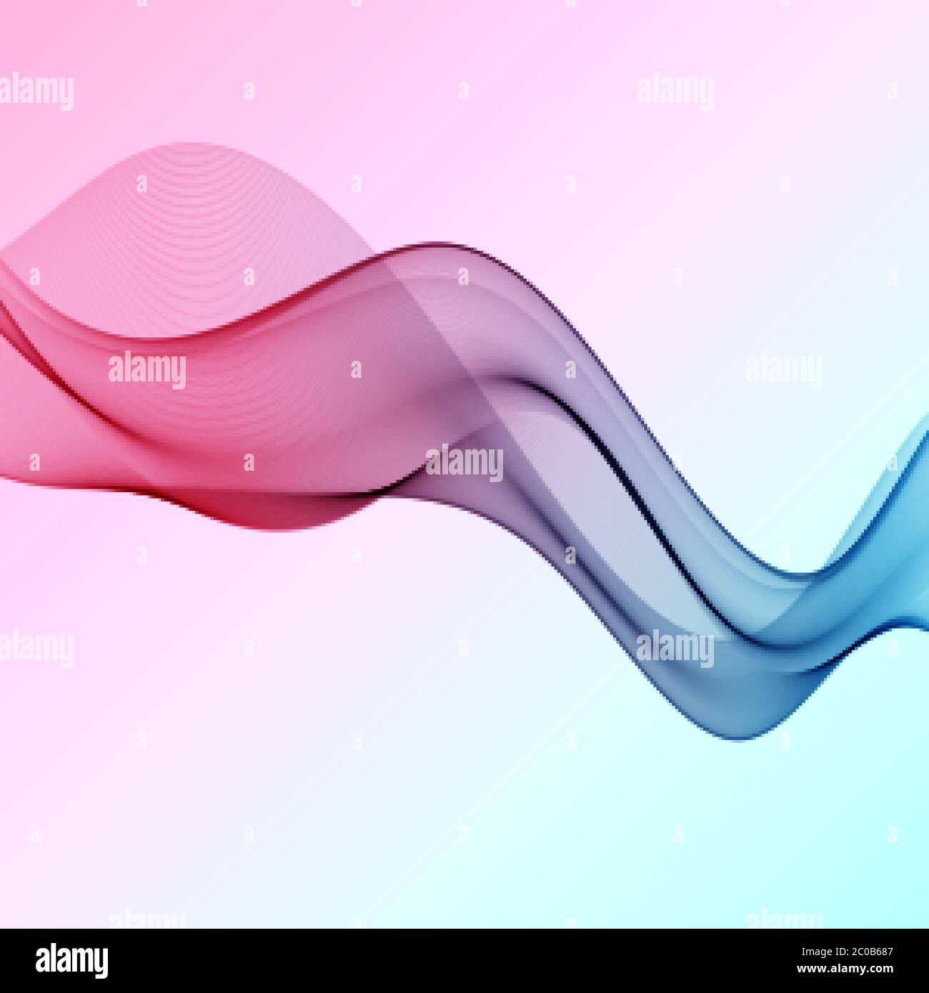 Abstract colorful background with wave, vector illustration Flow wave ...
