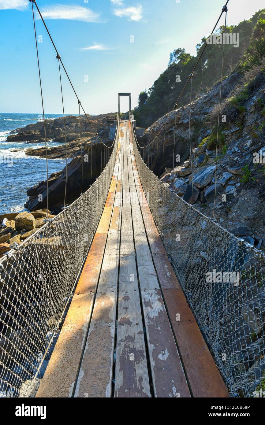 Storms River Suspension Bridge at Garden Route (Tsitsikamma) National ...