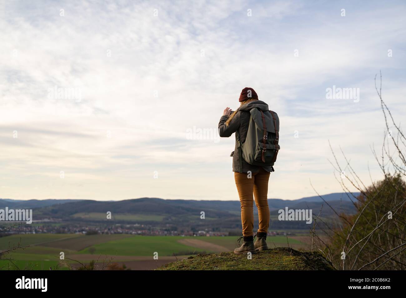 Woman wanderer hi-res stock photography and images - Alamy
