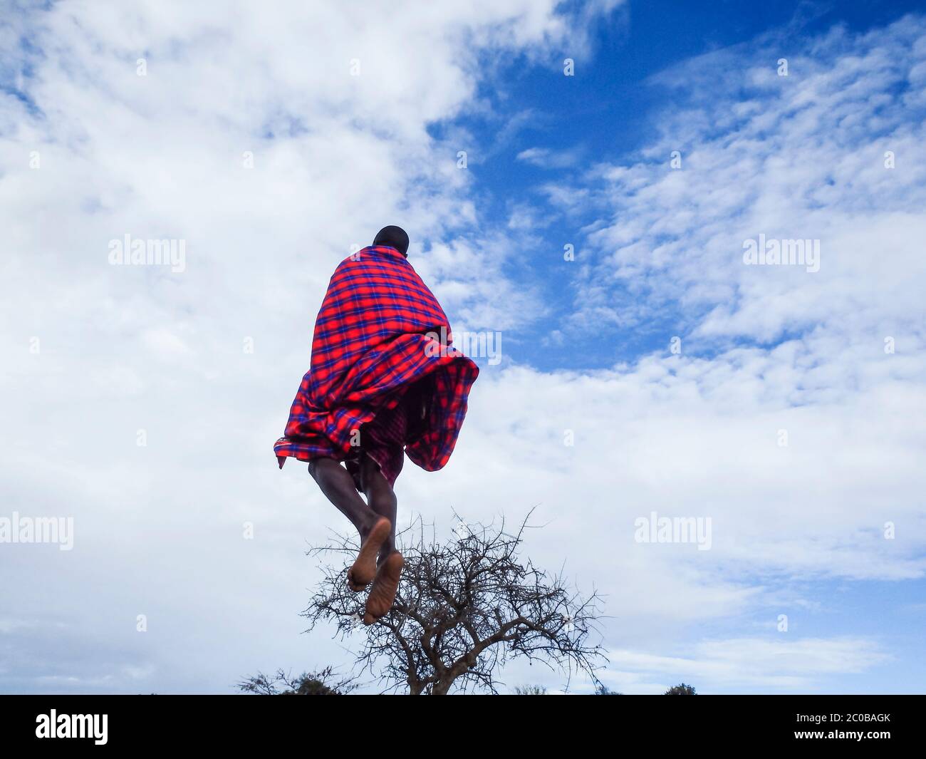 Maji Moto Eco Camp and Maasai Stock Photo - Alamy