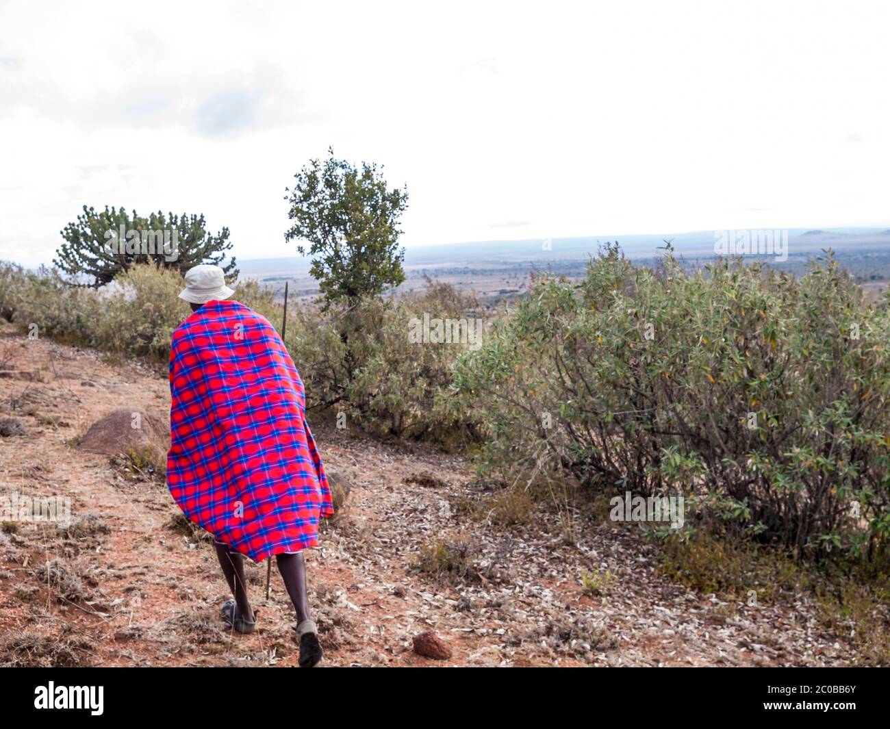 Maji Moto Eco Camp and Maasai Stock Photo - Alamy
