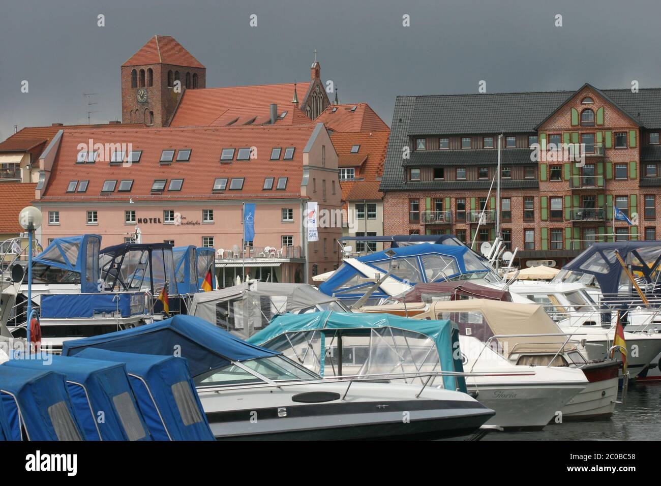 Goods City harbour Stock Photo - Alamy