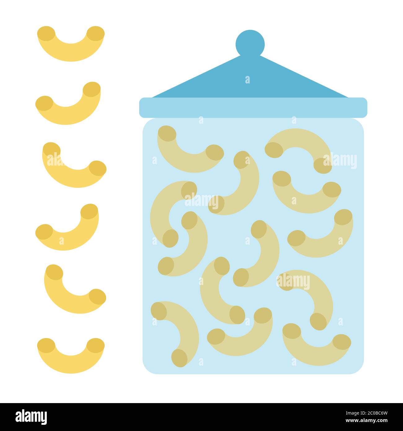 Storing pasta Stock Vector Images - Alamy