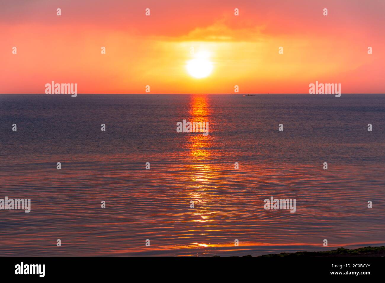 Sunset In The Batangas Region Of The Philippines Stock Photo - Alamy