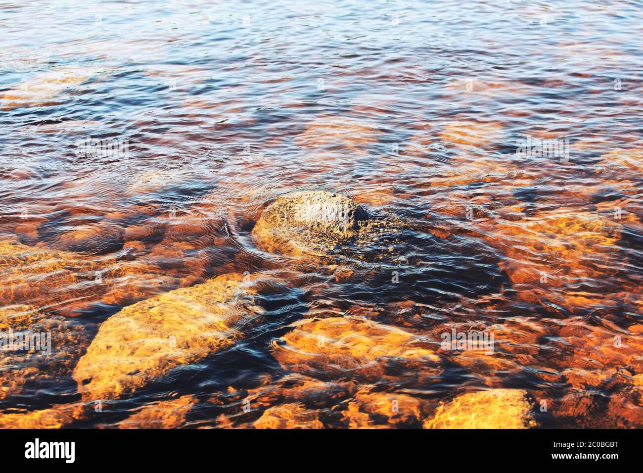 Pebble river underwater hi-res stock photography and images - Alamy