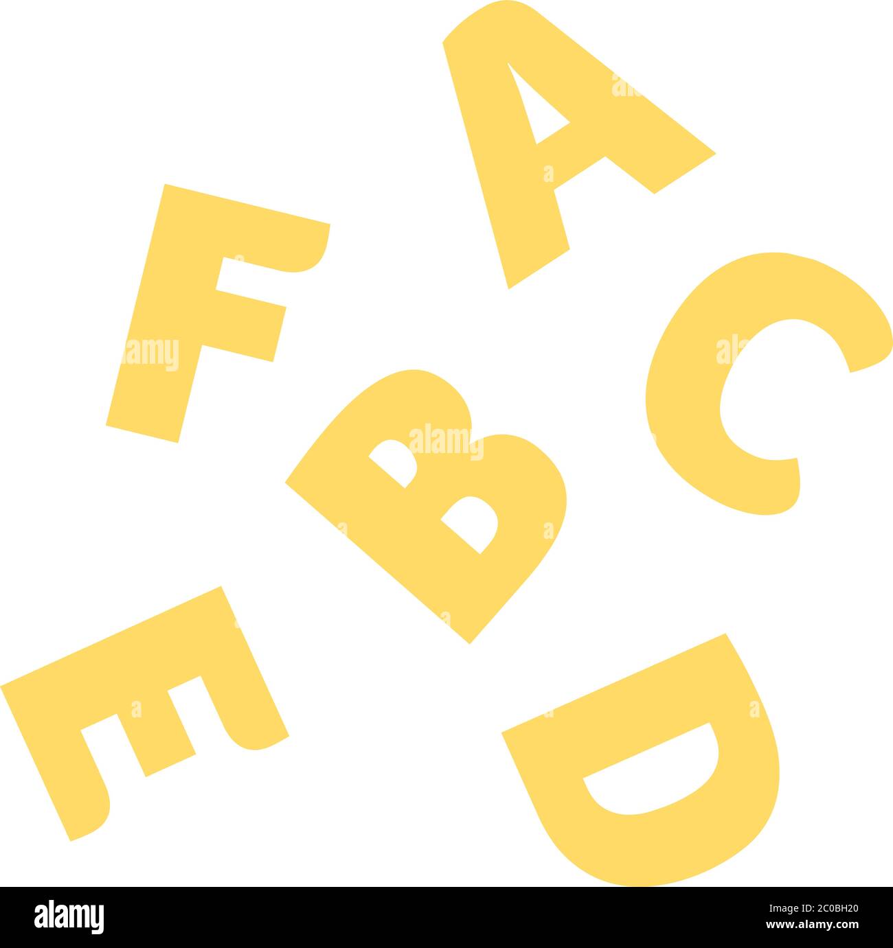 Writing pasta food alphabet Stock Vector Images - Alamy