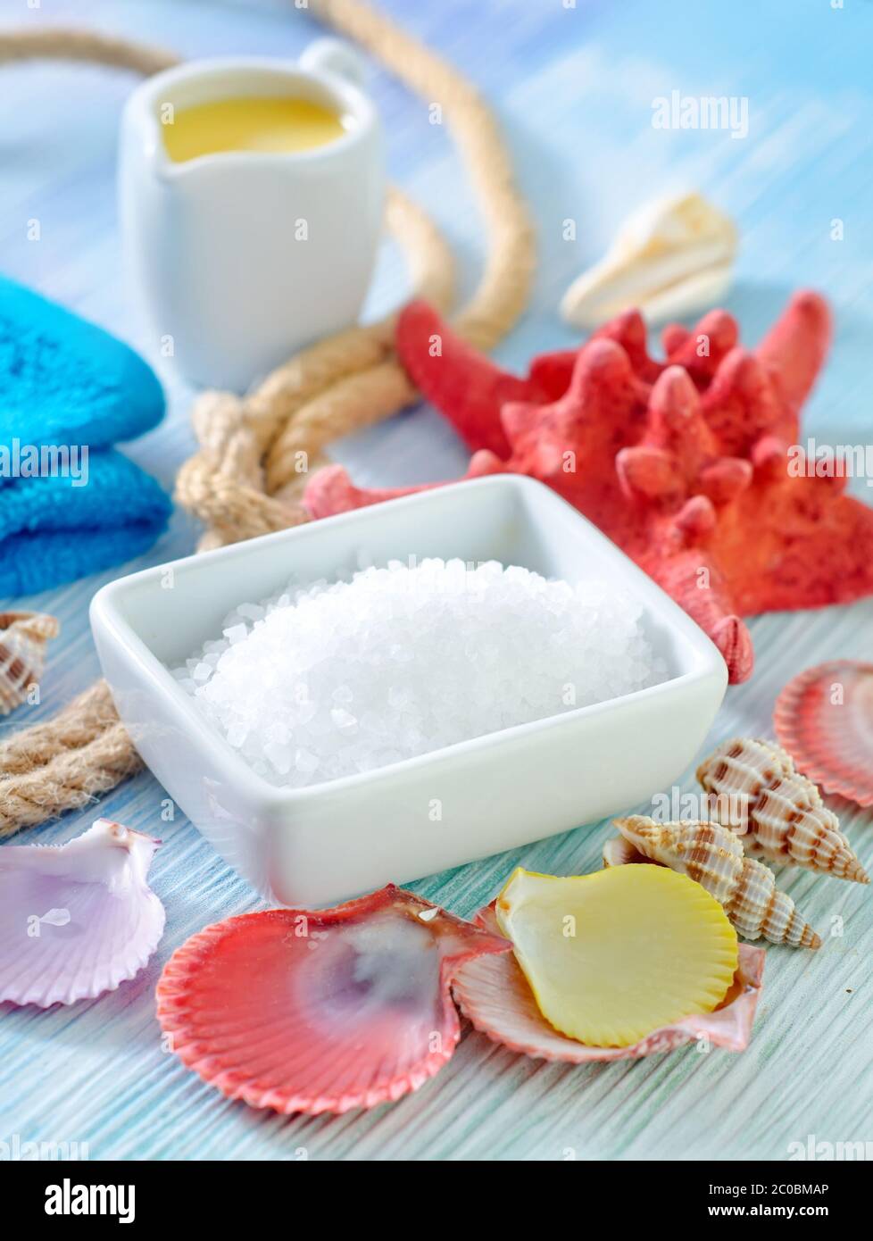 sea salt and shells Stock Photo - Alamy