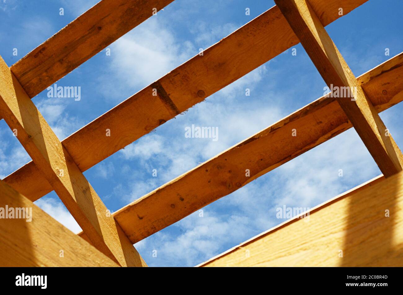 Wooden framework construction scaffold hi-res stock photography and ...