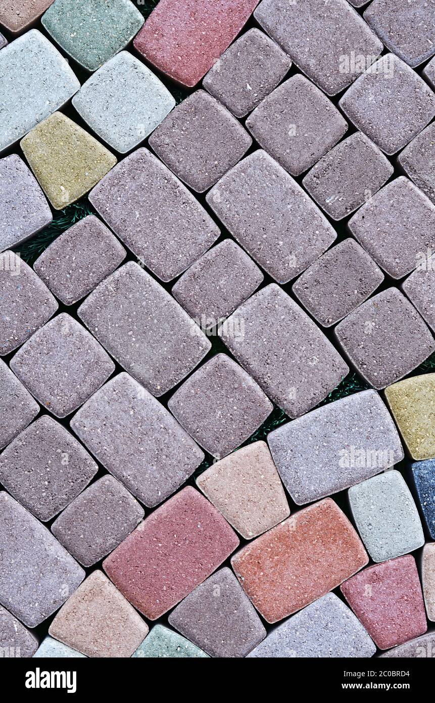 Paving slabs close up a background Stock Photo - Alamy