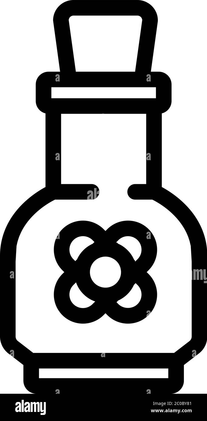 canola elixir bottle icon vector outline illustration Stock Vector ...