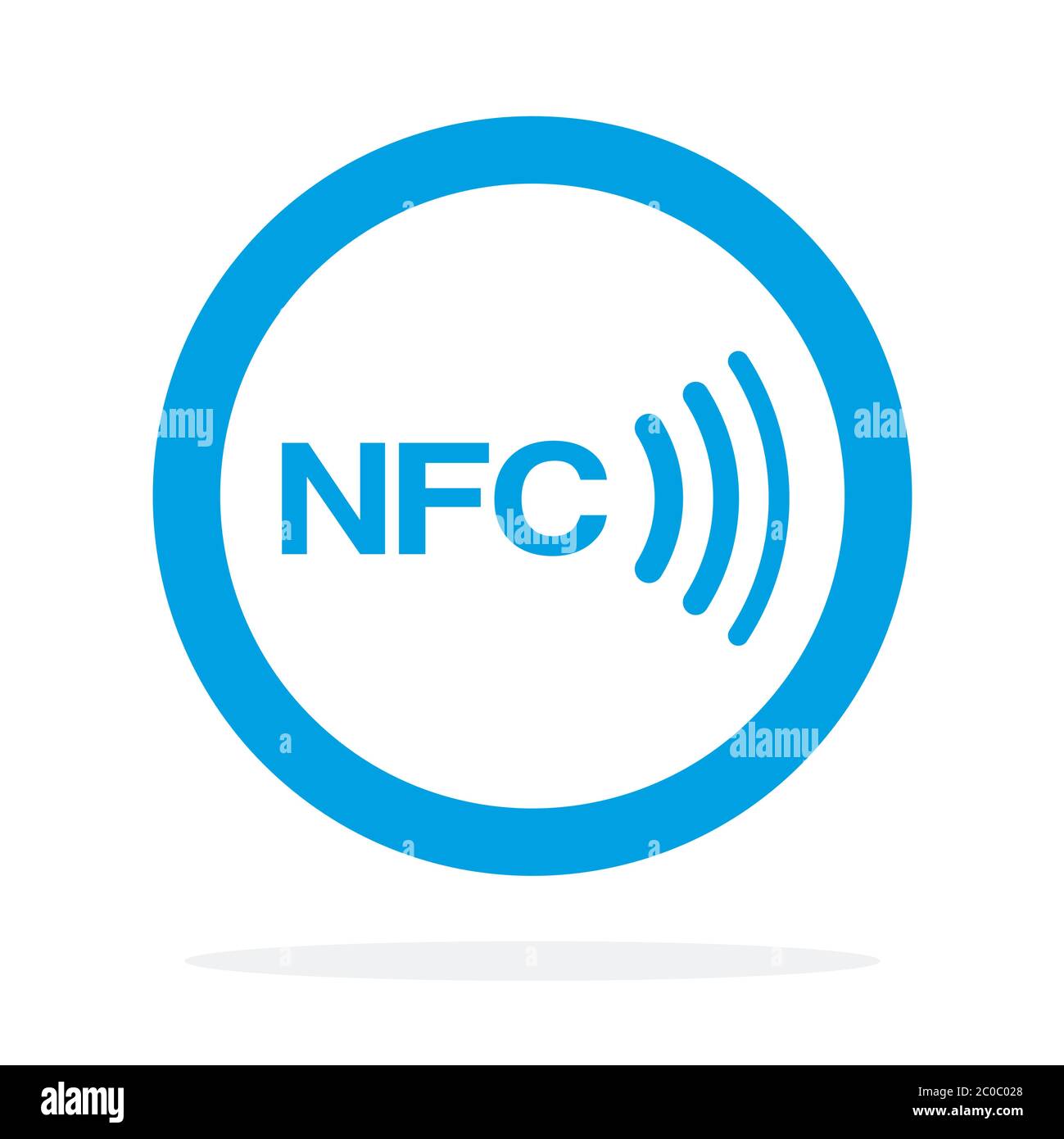 Emblem NFC, technology for the exchange of data from devices at a ...