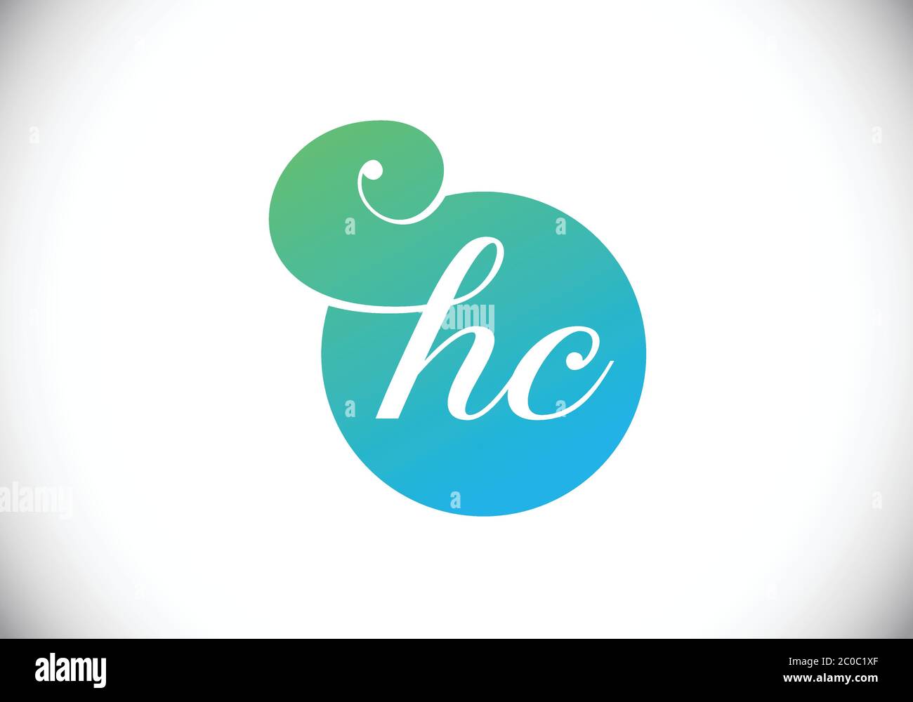 Initial Monogram Letter H C Logo Design Vector Template. HC Letter Logo ...