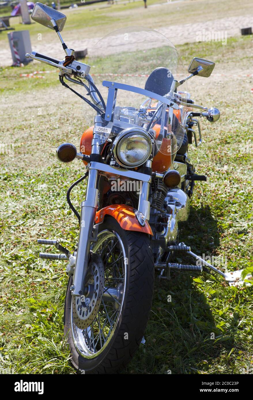 Show motorcycles NARVABIKE in the territory of for Stock Photo - Alamy