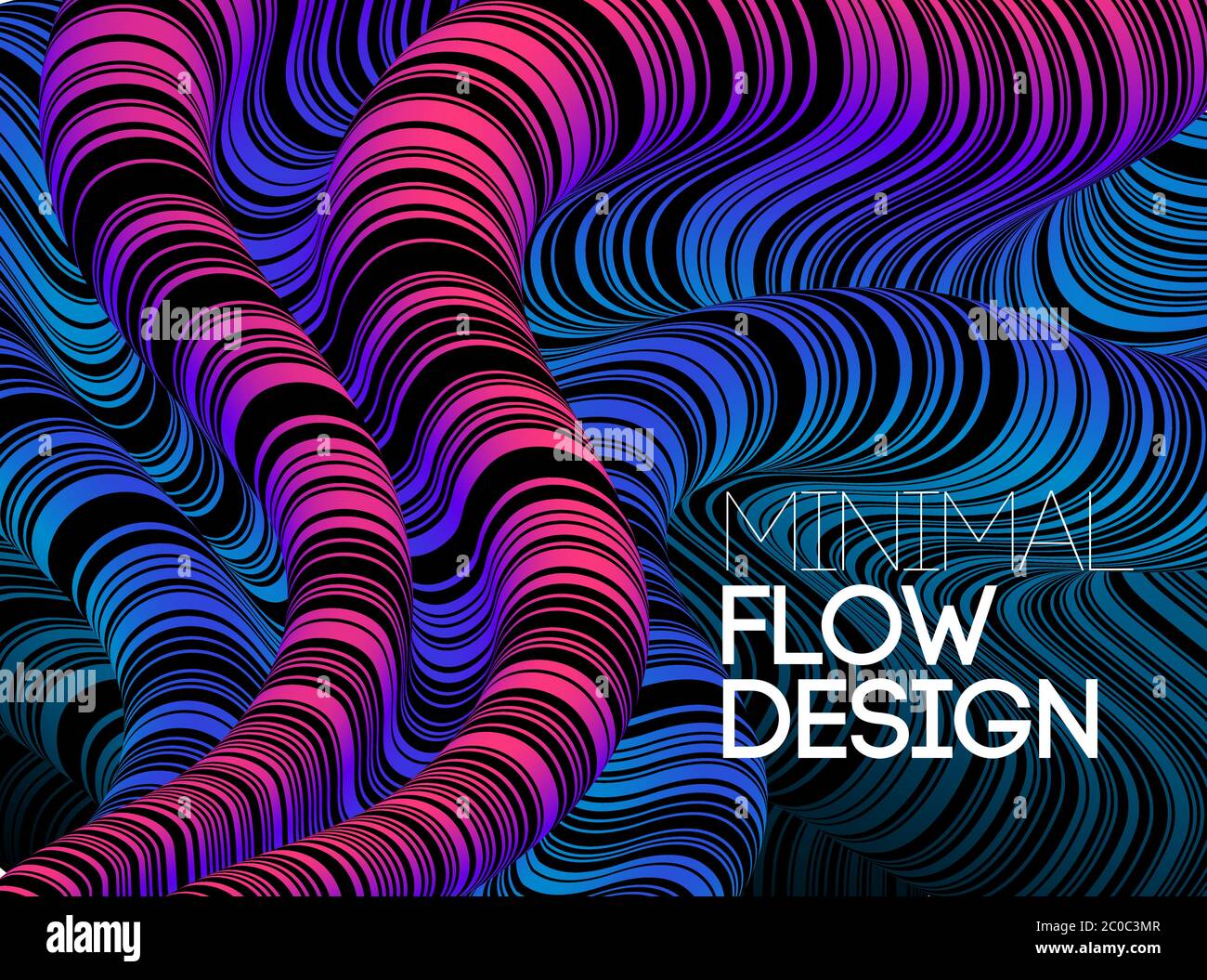 Modern abstract design background Rainbow Flow motion Stock Vector ...
