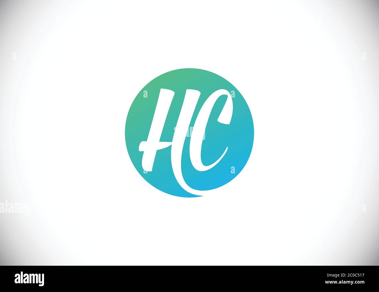 Initial Monogram Letter H C Logo Design Vector Template. HC Letter Logo ...