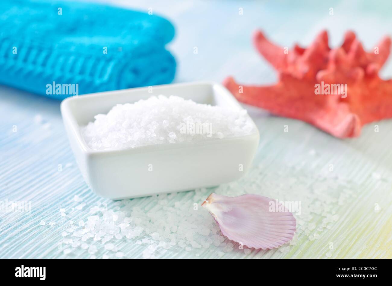 sea salt and shells Stock Photo - Alamy