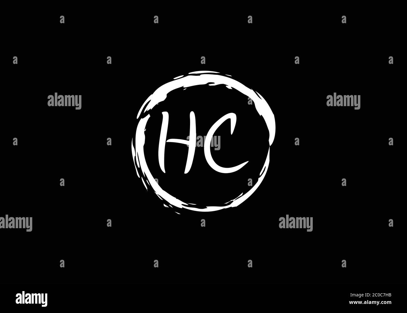 Initial Monogram Letter H C Logo Design Vector Template. HC Letter Logo ...