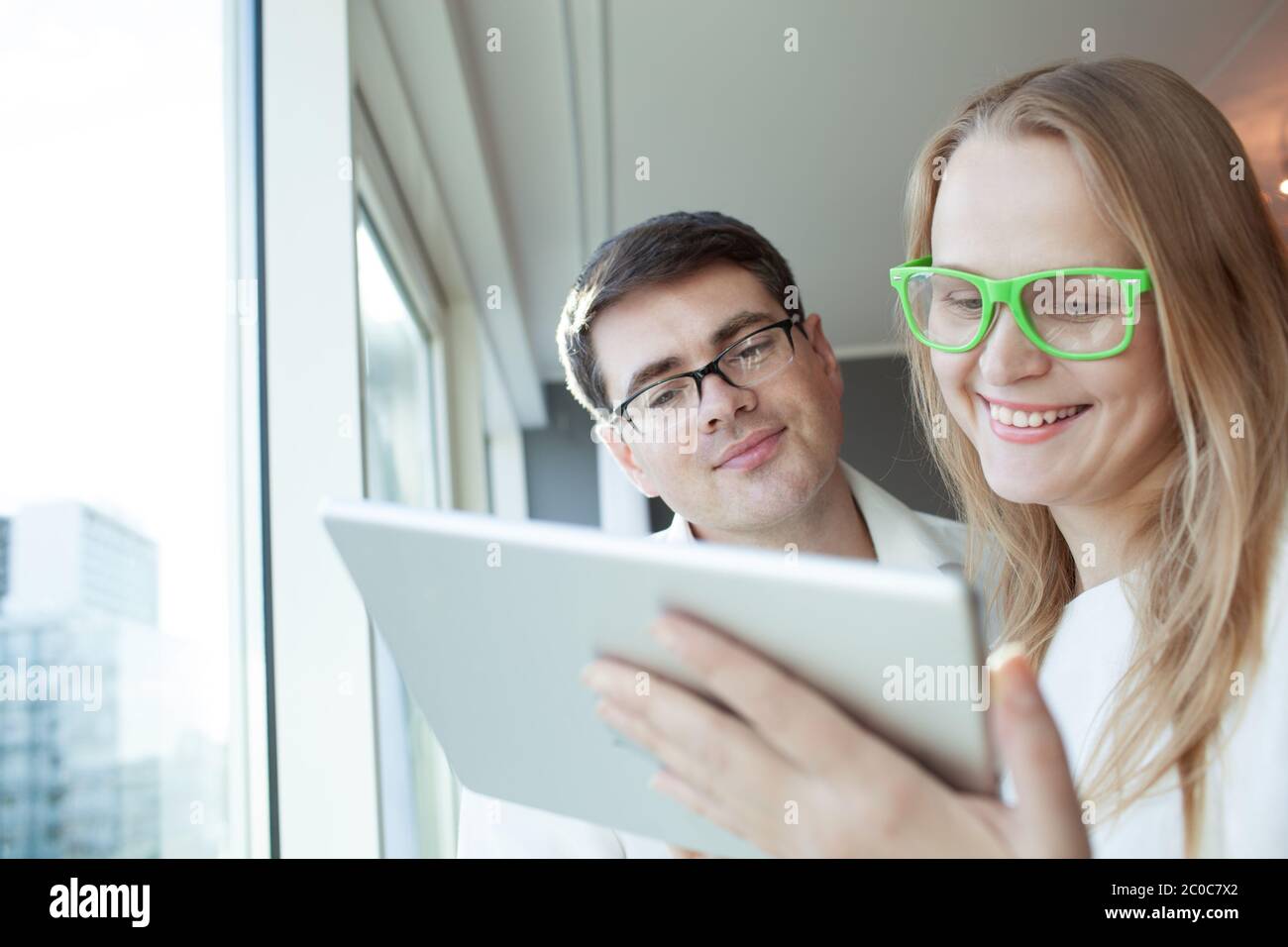 Two them wearing glasses hi-res stock photography and images - Alamy